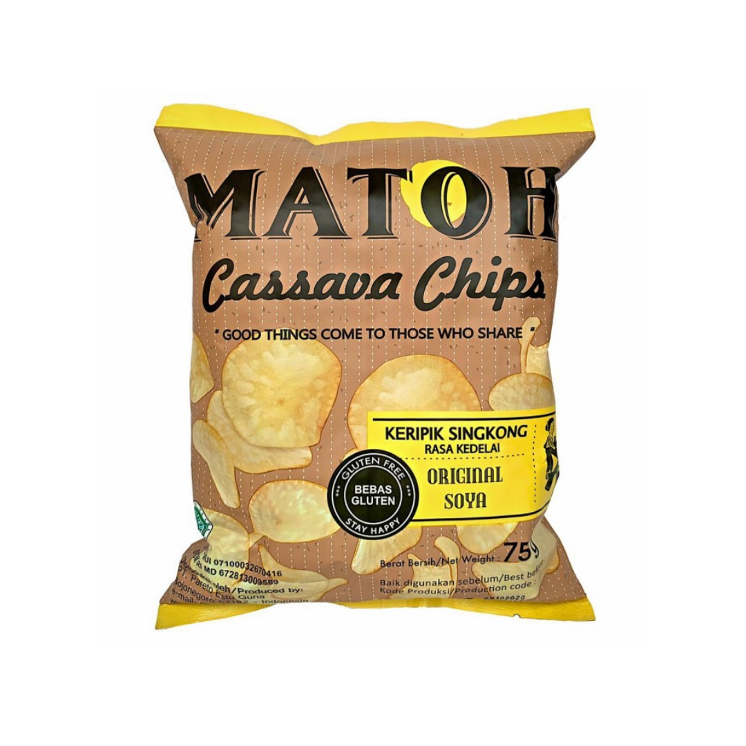 Matoh - Keripik Singkong Rasa Original Soya 75Gr (32/Carton) – Tasty Snack Indonesia