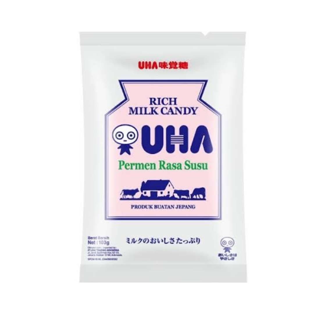 UHA - Candy Rich Milk 103Gr (24/Carton) – Tasty Snack Indonesia