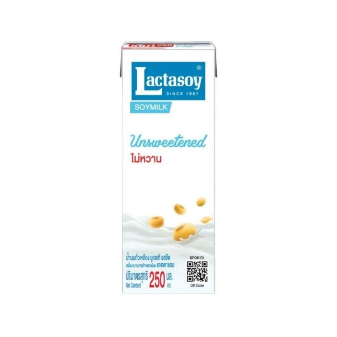Lactasoy - Unsweetened 250Ml (36/Carton) – Tasty Snack Indonesia