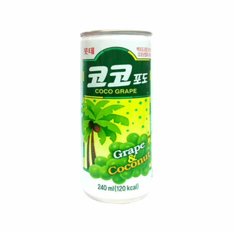 Lotte - Coco Grape Can 238Ml (72/Carton) – Tasty Snack Indonesia