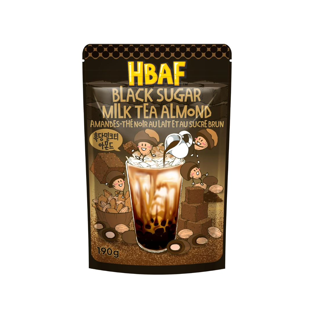 HBAF - Black Sugar Milk Tea Almond 190Gr (20/Carton) – Tasty Snack ...