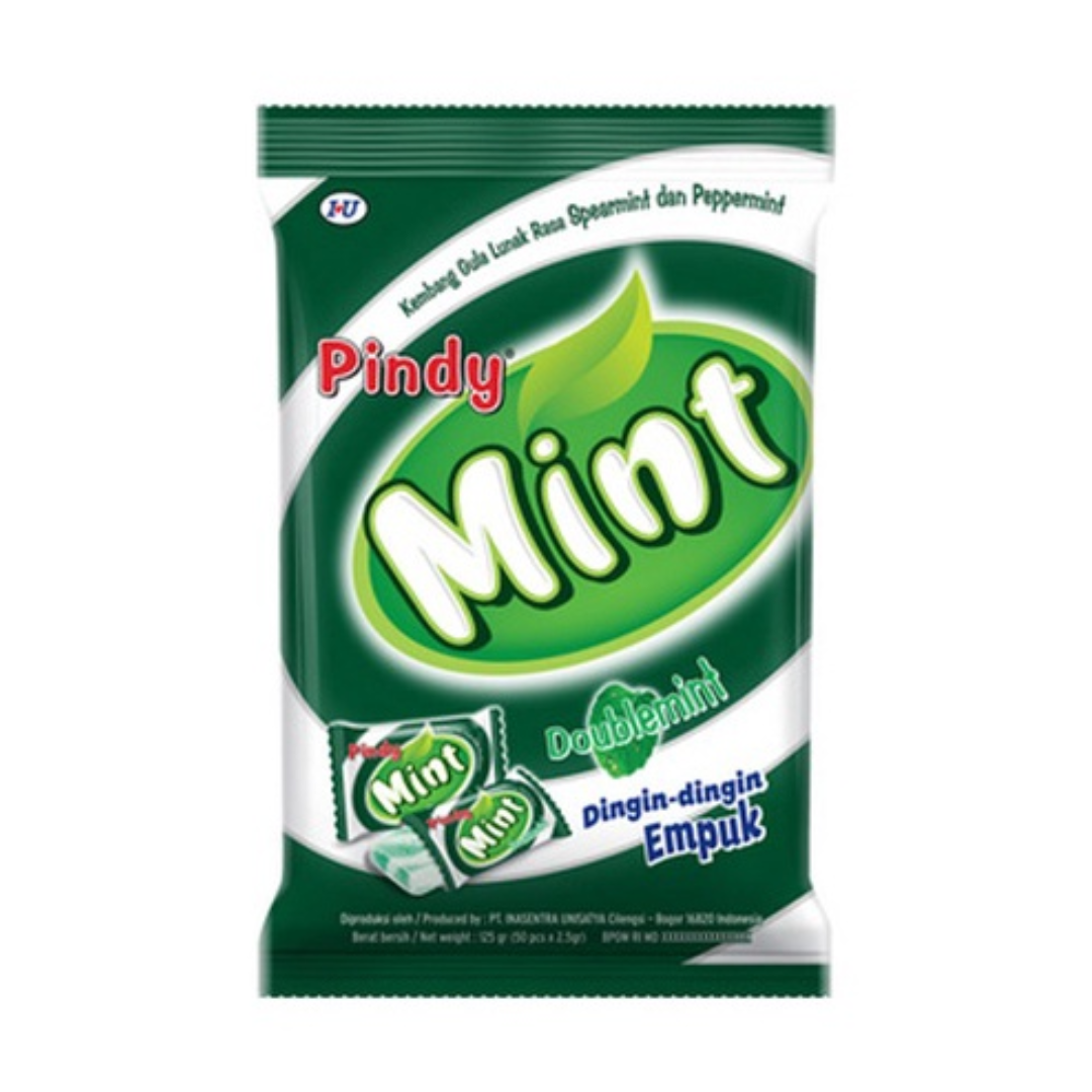 Pindy - Mint Doublemint Bag 115Gr (20/Carton) – Tasty Snack Indonesia