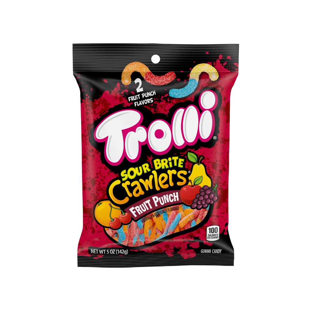 Trolli - Sour Brite Crawlers Fruit Punch 5Oz (12/Carton) – Tasty Snack ...