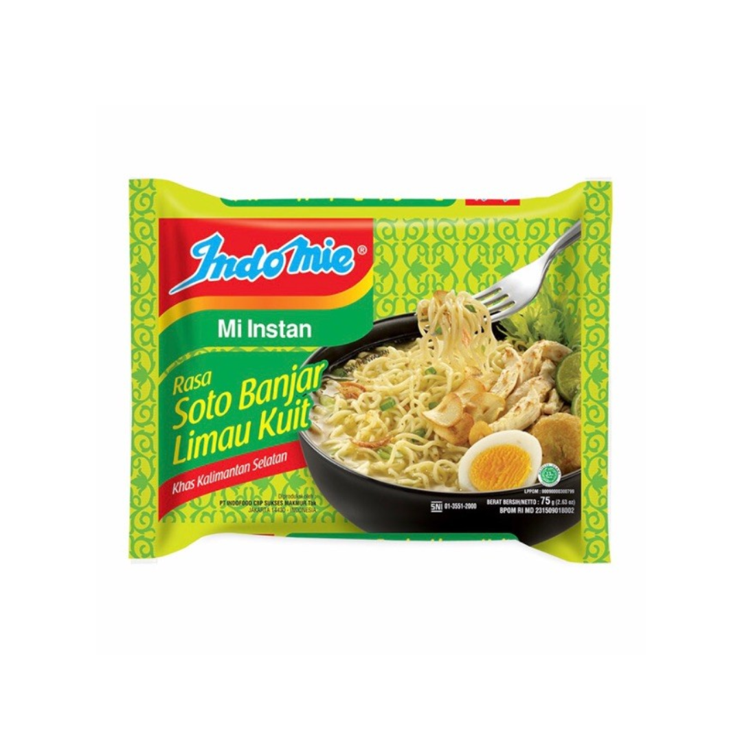 Indomie - Mie Instant Soto Banjar Limo Kuit 75Gr (40/Carton) – Tasty ...