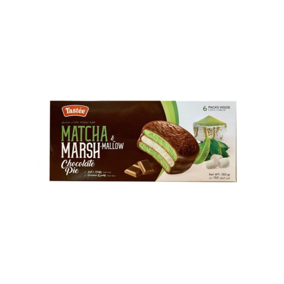 Tastee - Choco Pie Matcha Marshmallow 150Gr (16/Carton) – Tasty Snack ...