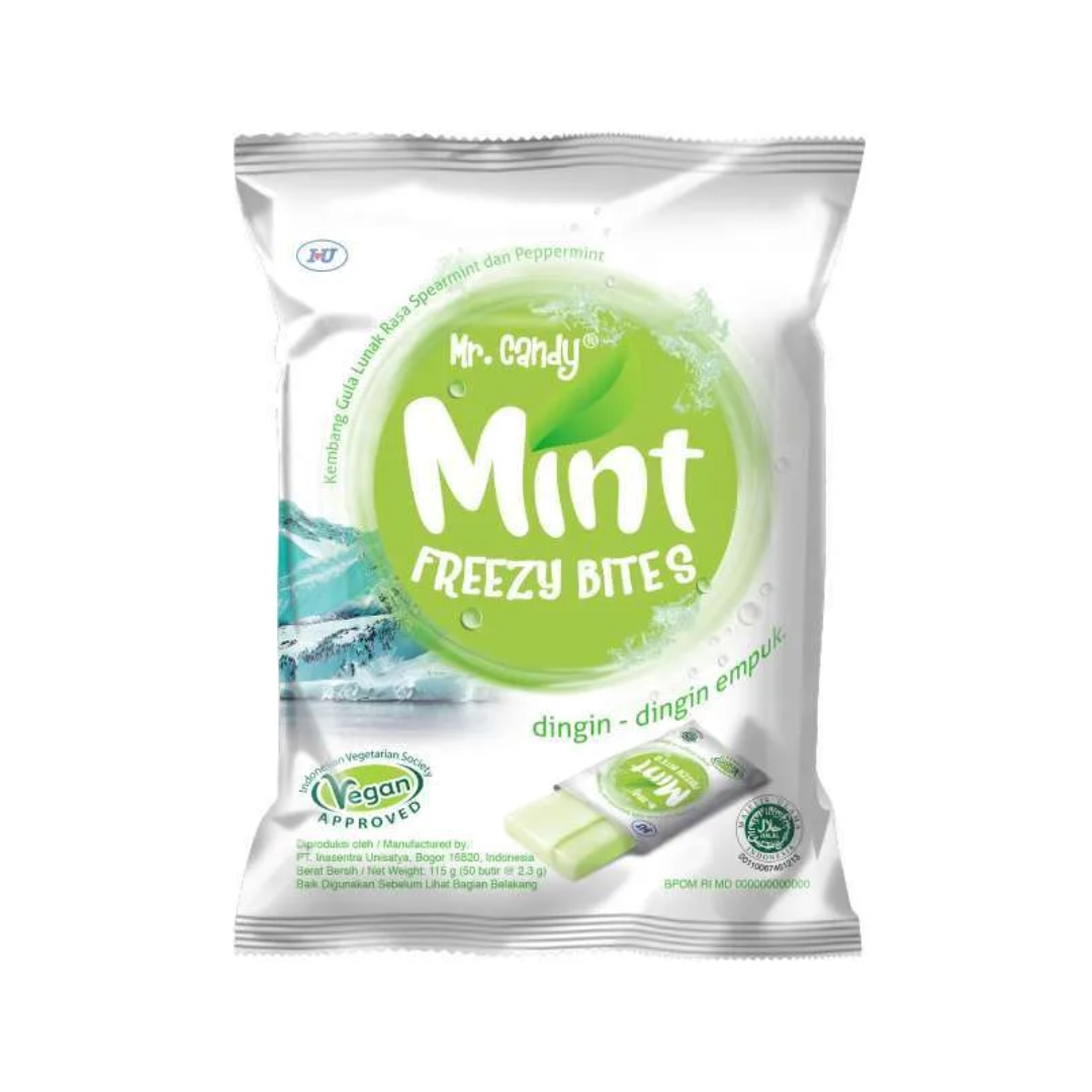 Mr.Candy - Ice Freezy Bites Bag (20/Carton) – Tasty Snack Indonesia