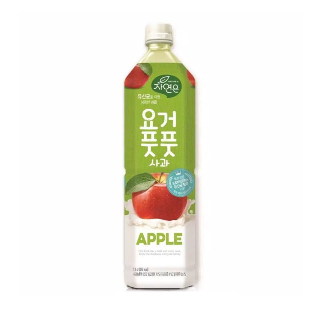 Woongjin - Apple Flavor Drink 1.5L (12/Carton) – Tasty Snack Indonesia