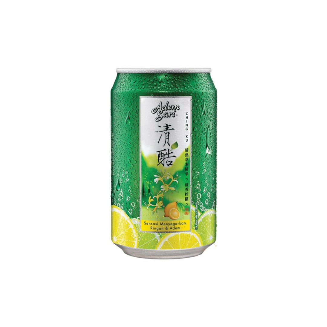 Adem Sari - Ching Ku Lemon Kaleng 320Ml (24/Carton) – Tasty Snack Indonesia
