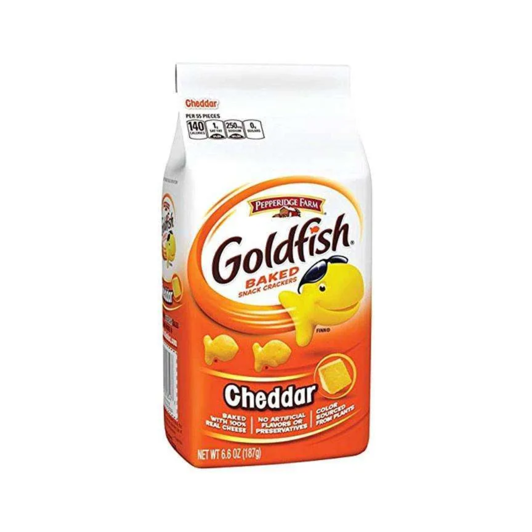 Gold Fish - Cheddar Cheese 187Gr (24/Carton) – Tasty Snack Indonesia