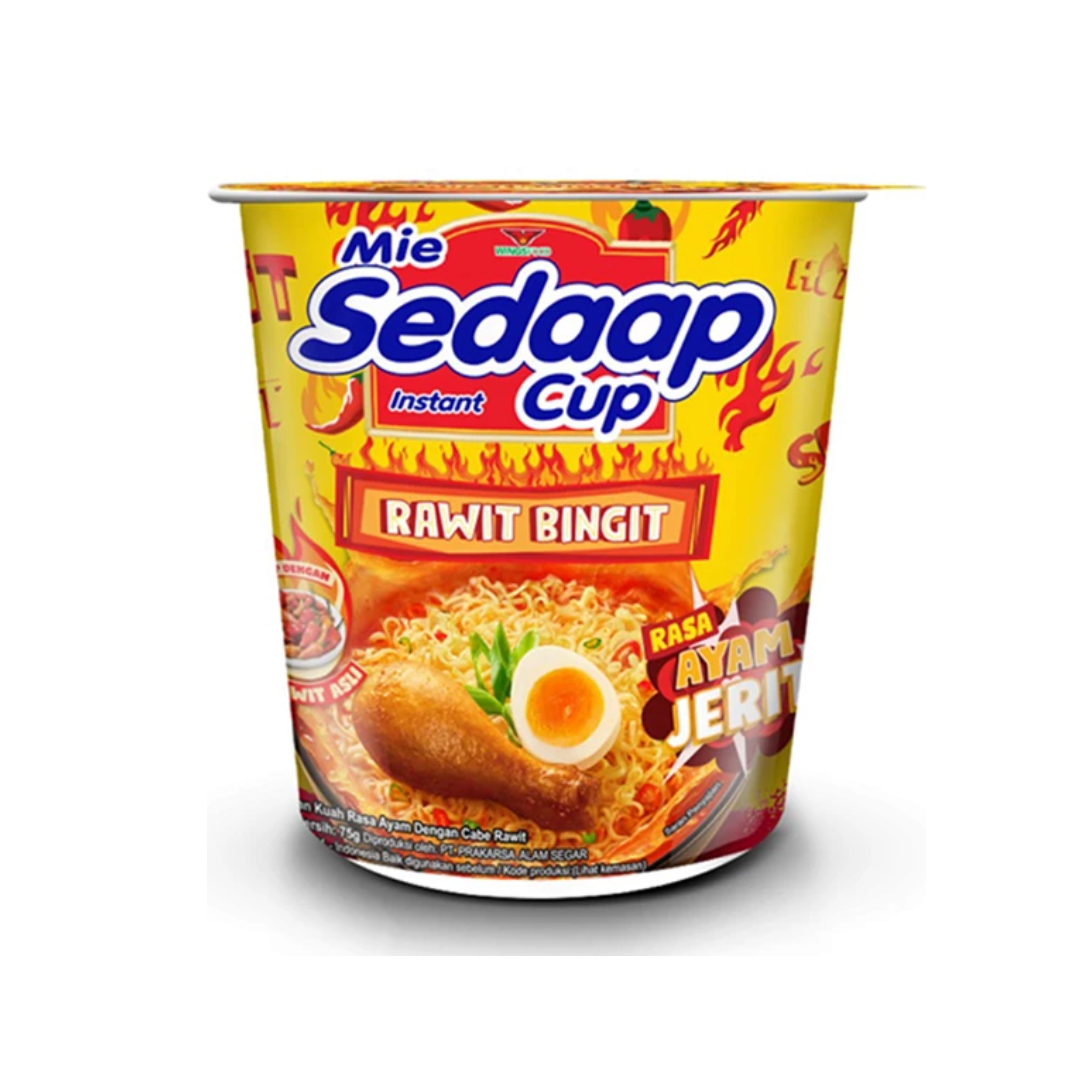 Mie Sedaap Cup - Ayam Jerit 75Gr (12/Carton) – Tasty Snack Indonesia
