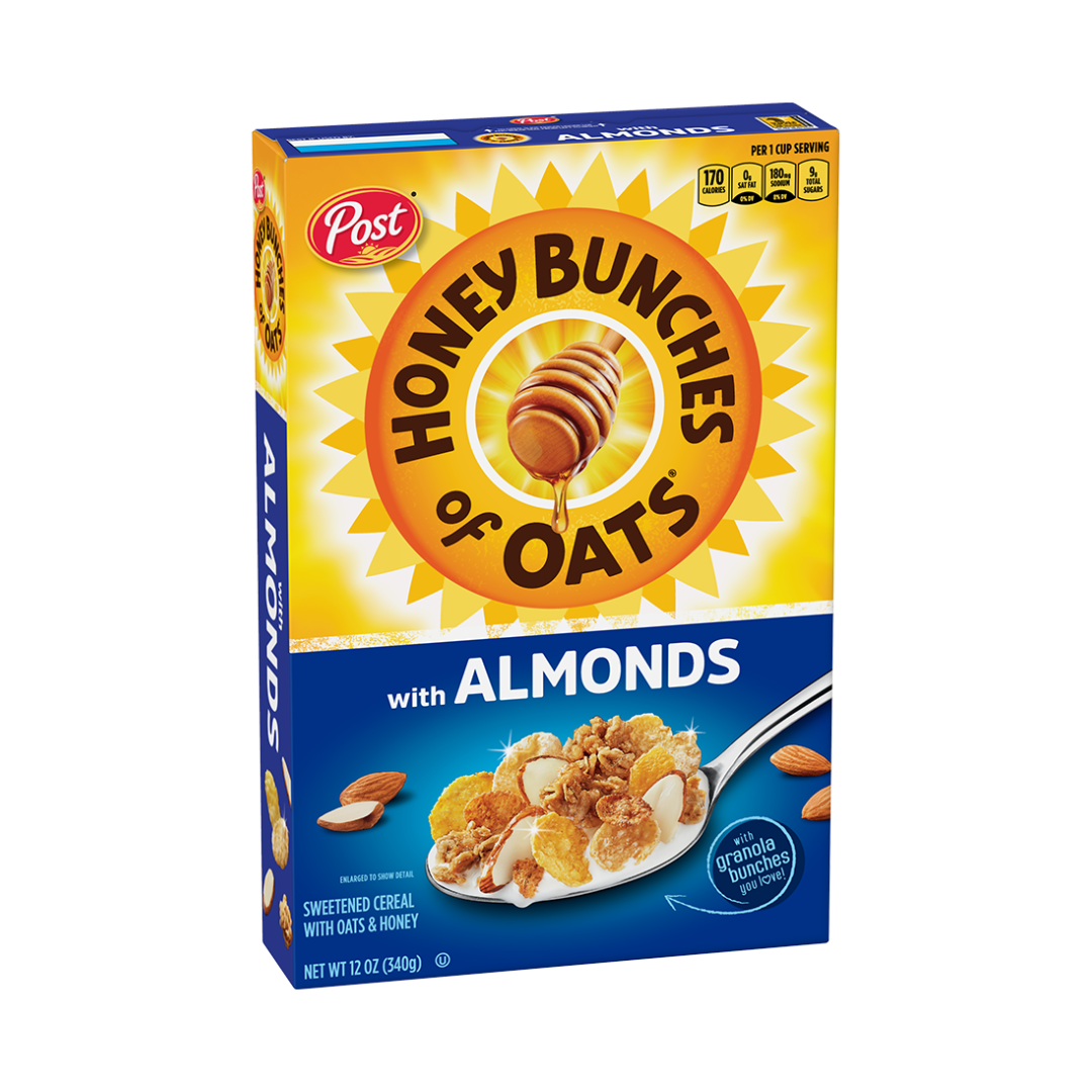 Post - Honey Bunches Of Oats Almond 12Oz (12/Carton) – Tasty Snack ...