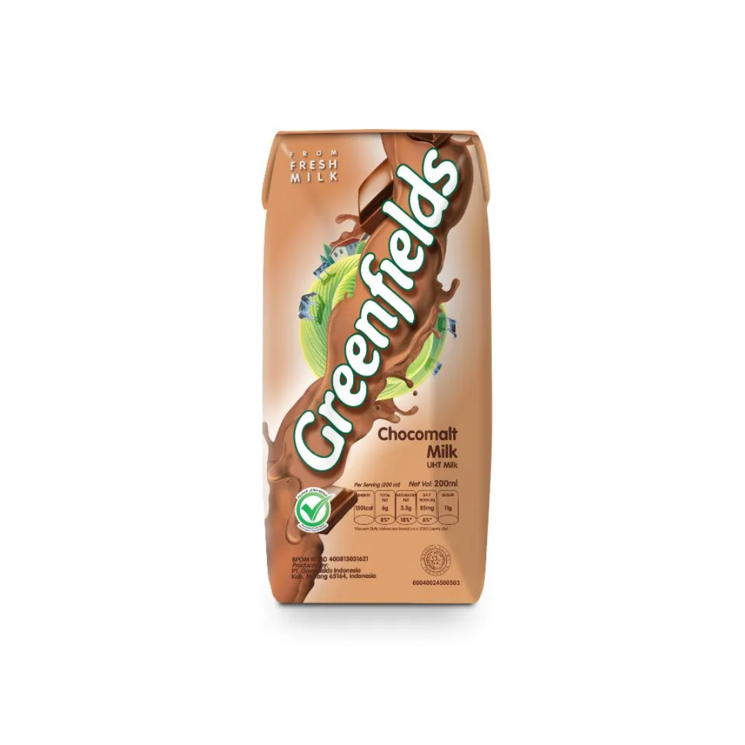 Greenfield - UHT Chocolate 200Ml (32/Carton) – Tasty Snack Indonesia