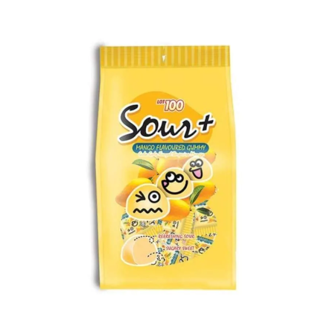 Lot 100 - Sour Plus Gummy Mango 100Gr (24/Carton) – Tasty Snack Indonesia