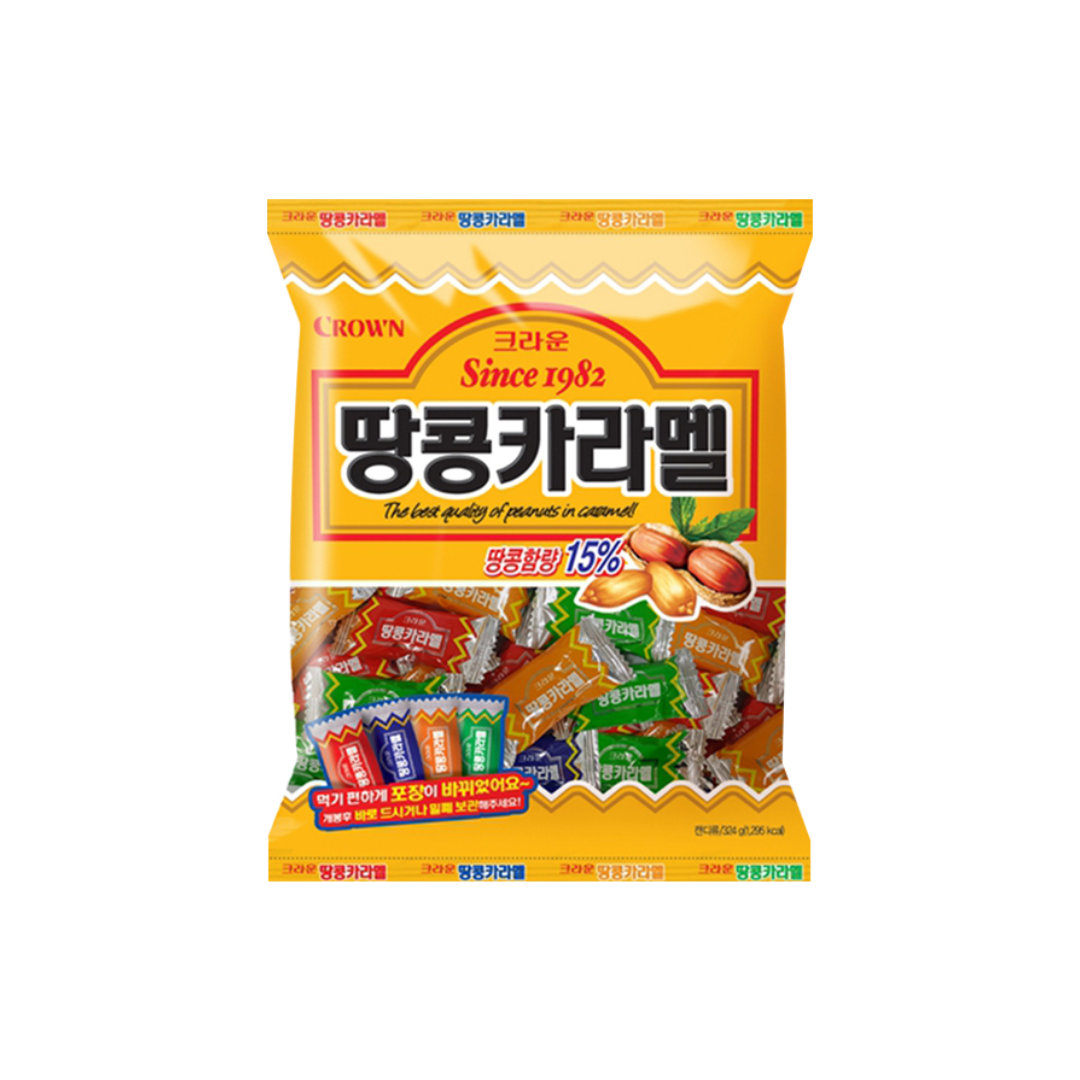 Crown - Peanut Caramel Candy 140Gr (24/Carton) – Tasty Snack Indonesia