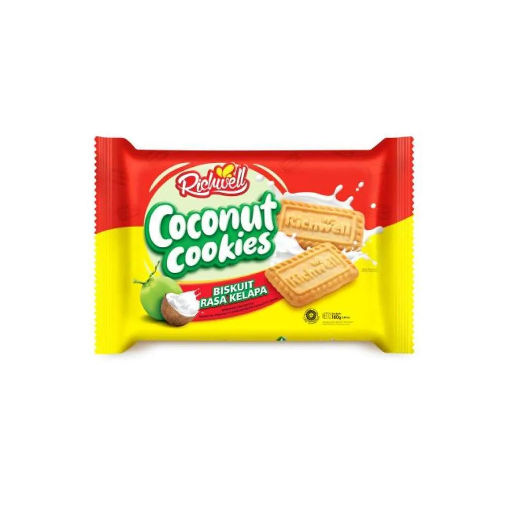 Richwell - Coconut Cookies 160Gr (18/Carton) – Tasty Snack Indonesia