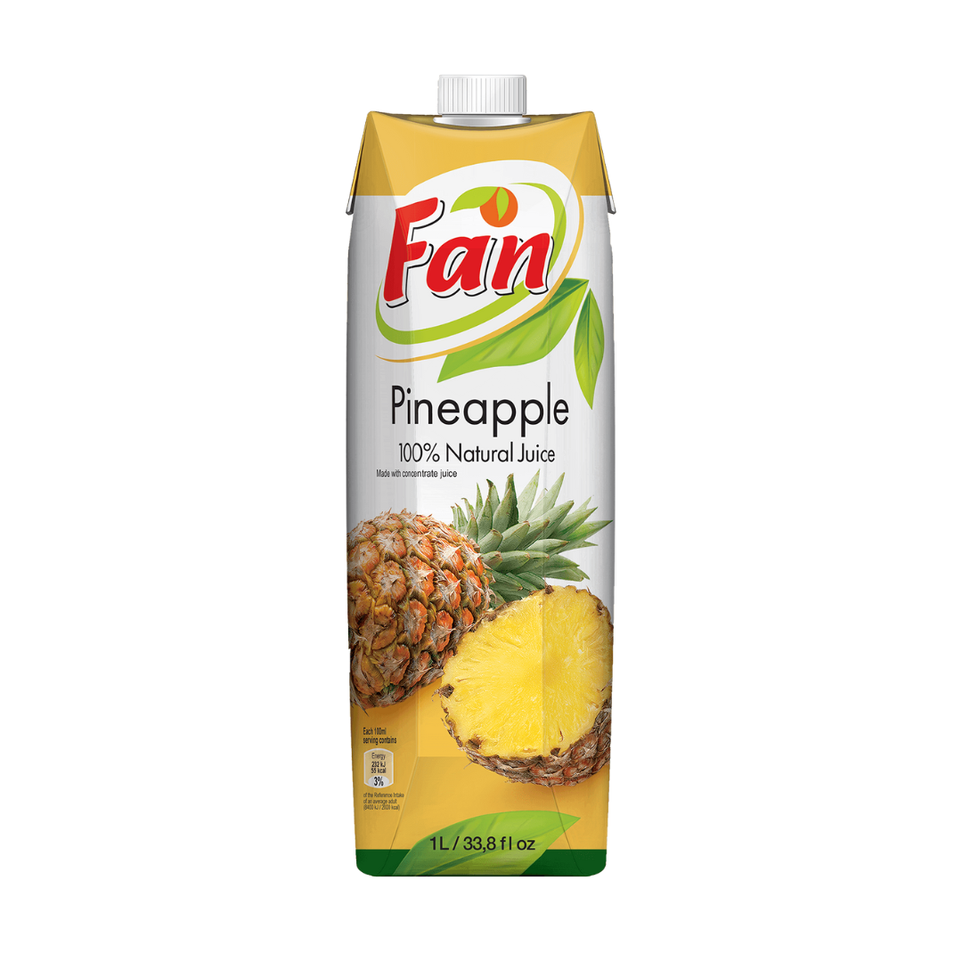 Fan - Juice Pineapple 1000Ml (12/Carton) – Tasty Snack Indonesia