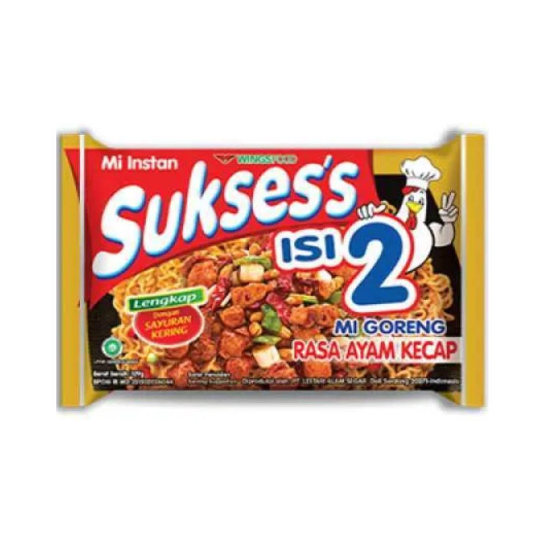 Sukses's - Mie Goreng Isi 2 Ayam Kecap 129Gr (24/Carton) – Tasty Snack ...