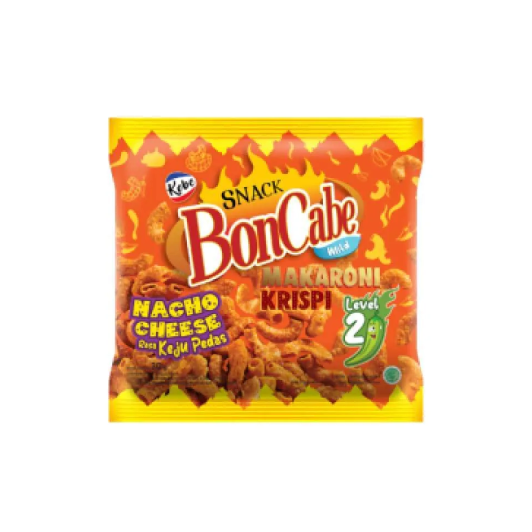 Boncabe - Makaroni Keju Lv2 30Gr (60/Carton) – Tasty Snack Indonesia