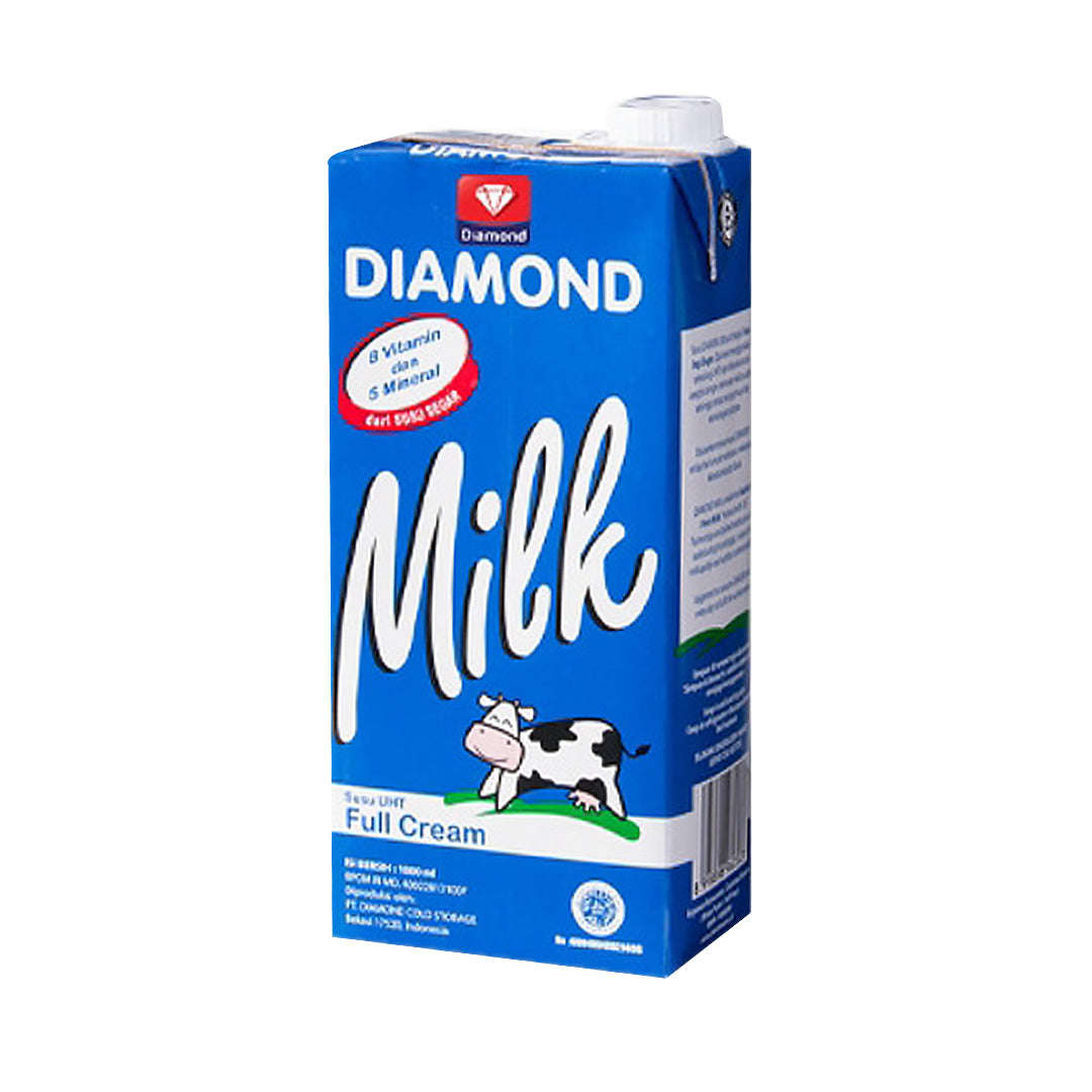Diamond - Milk Uht Full Cream 1000Ml (12/Carton) – Tasty Snack Indonesia