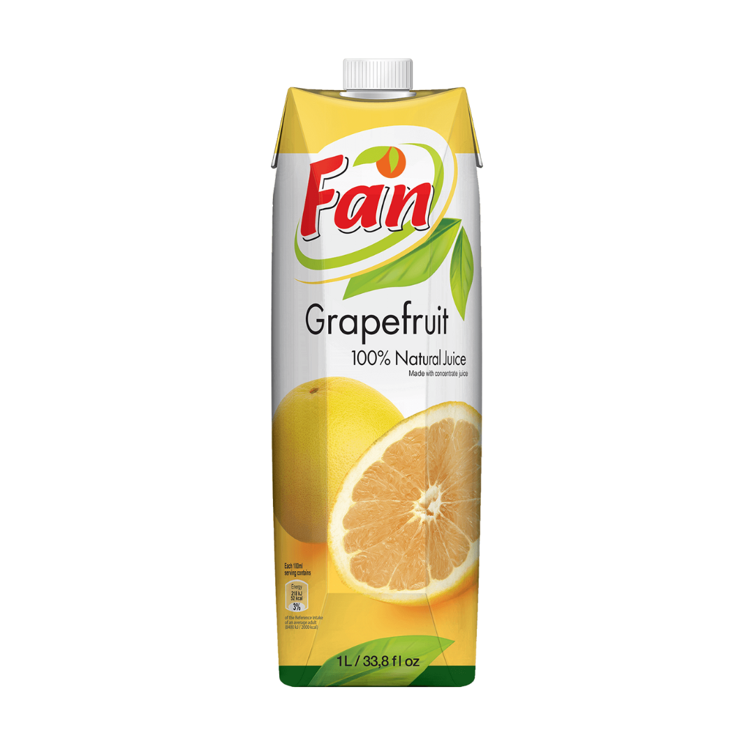 Fan - Juice Grape Fruit 1000Ml (12/Carton) – Tasty Snack Indonesia