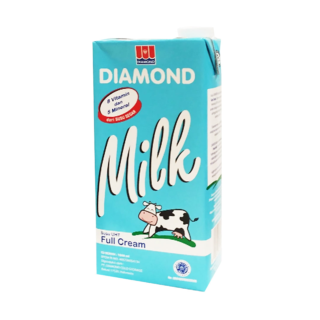 Diamond - Milk Uht Full Cream Premium 1000Ml (12/Carton) – Tasty Snack ...