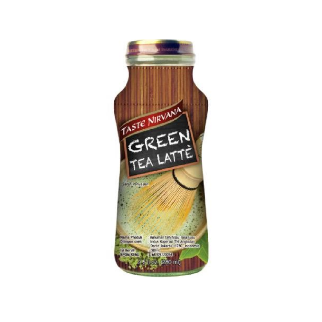 Taste Nirvana - Green Tea Latte 280Ml (24/Carton) – Tasty Snack Indonesia