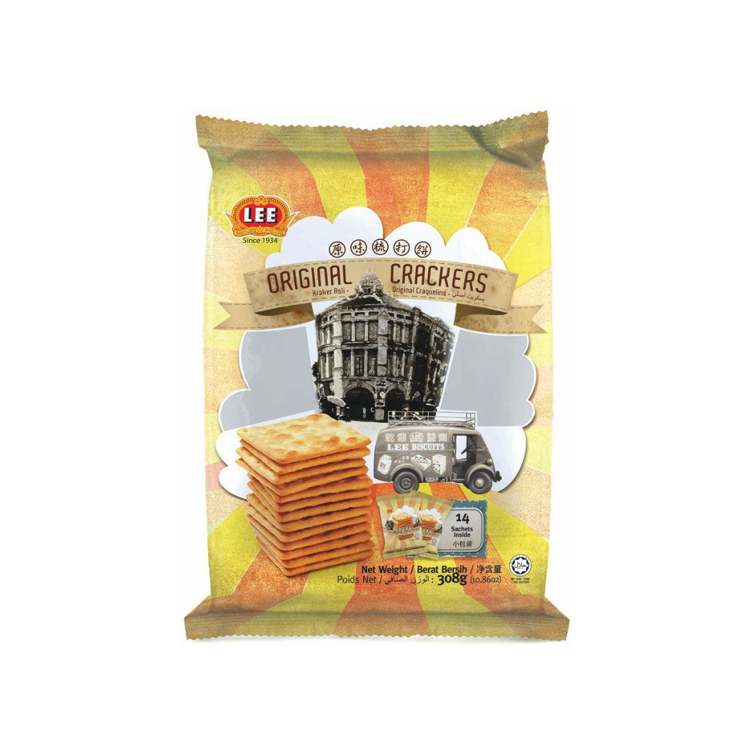 Lee - Biscuits Original Crackers 308Gr (12/Carton) – Tasty Snack Indonesia