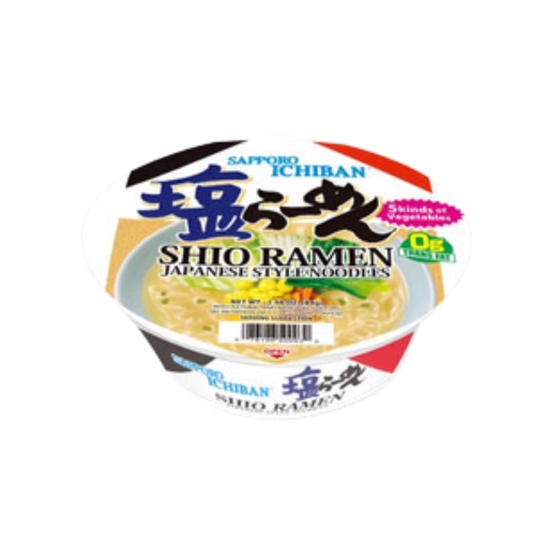 Sapporo Ichiban - Bowl Shio 84gr (12/Carton) – Tasty Snack Indonesia
