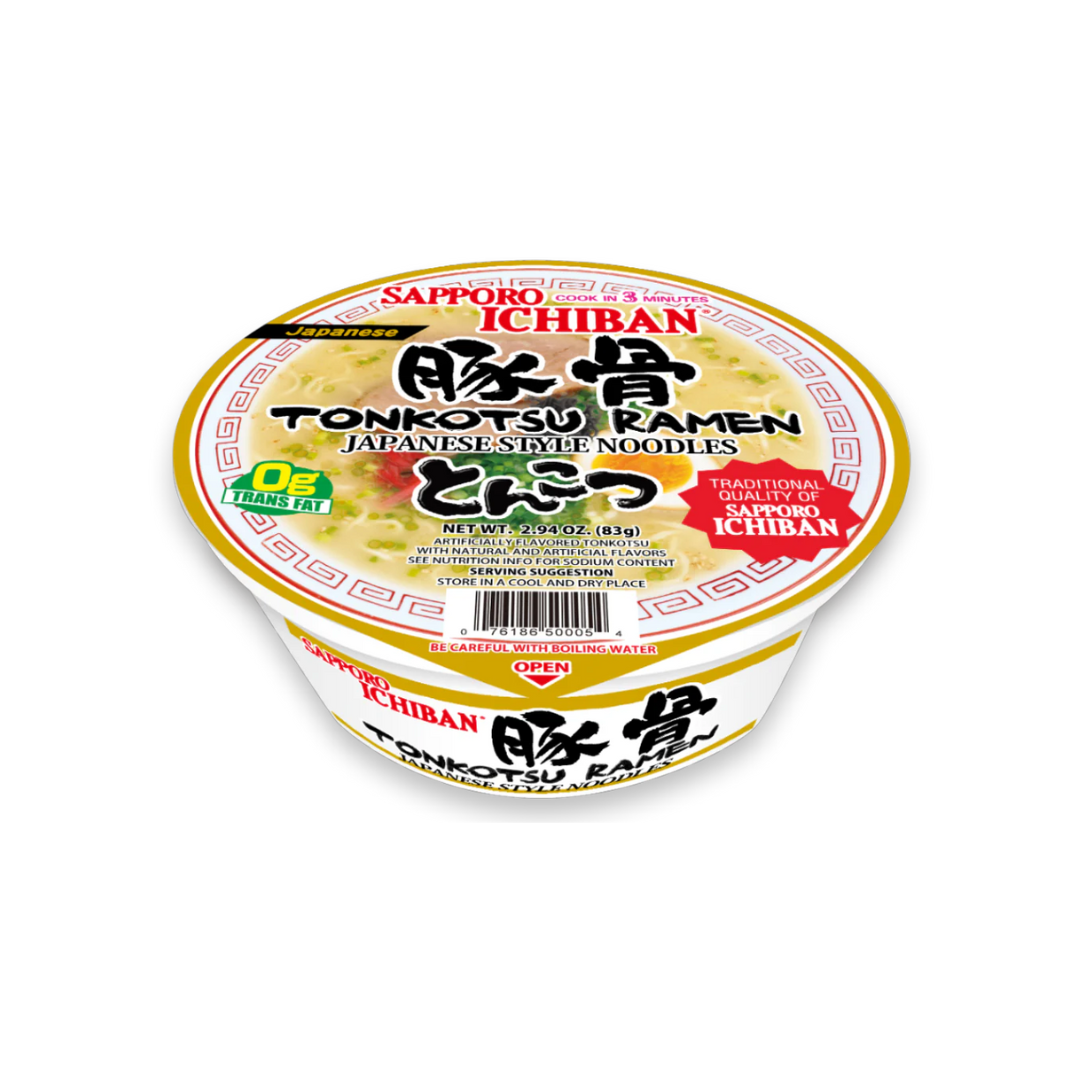 Sapporo Ichiban - Bowl Tonkotsu 83gr (12/Carton) – Tasty Snack Indonesia