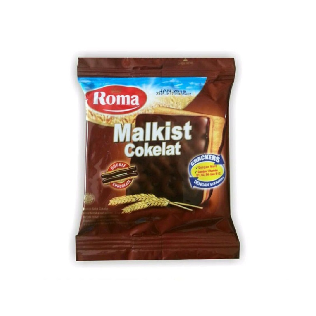 Roma - Crackers Malkist Cokelat 18Gr (120/Carton) – Tasty Snack Indonesia