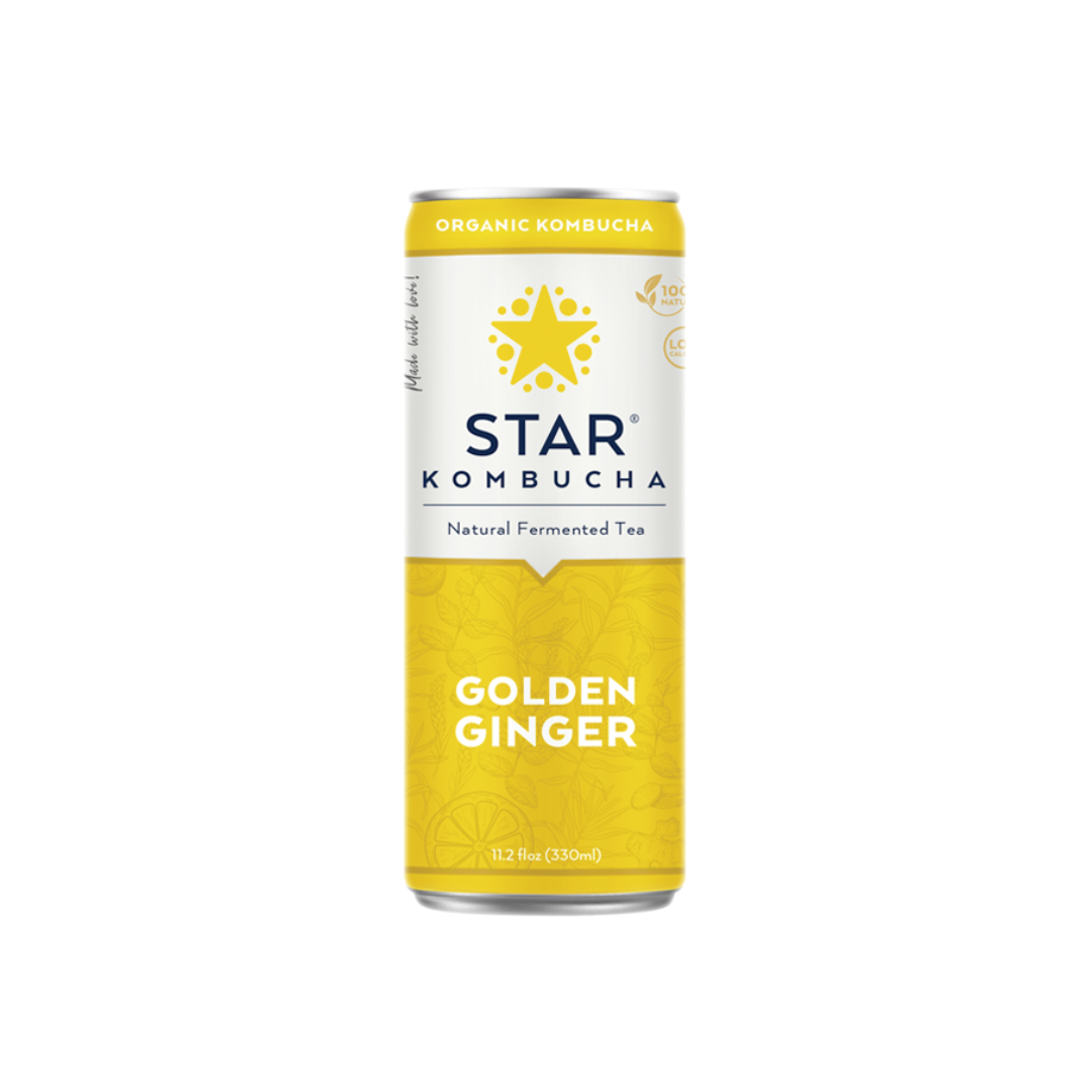 Star Kombucha Golden Ginger 250Ml (12/Carton) – Tasty Snack Indonesia