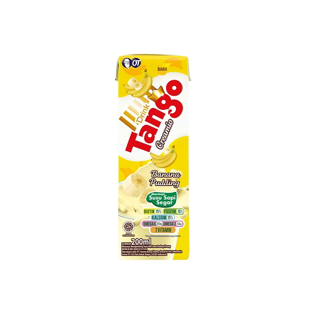 Tango - Banana Pudding 200Ml (24/Carton) – Tasty Snack Indonesia