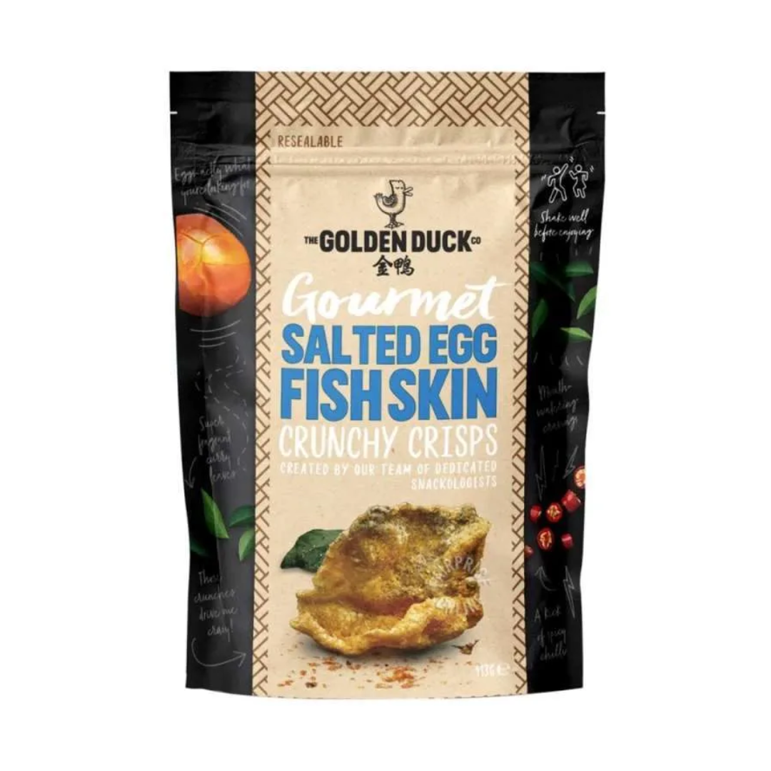 Golden Duck - Salted Egg Fish Skin Crunchy Crisps 80Gr (24/Carton ...