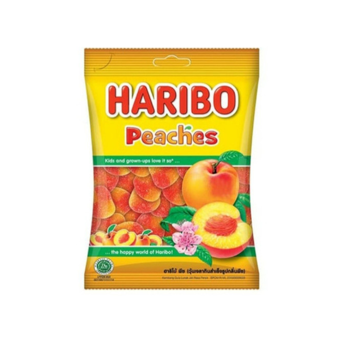 Haribo - Peaches 80Gr (24/Carton) – Tasty Snack Indonesia