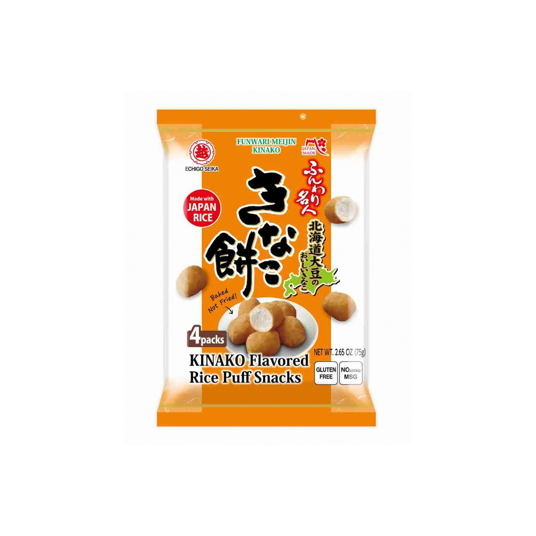 Echigo Seika - Kinako Flavored Rice Puff Snack 75Gr (12/Carton) – Tasty ...