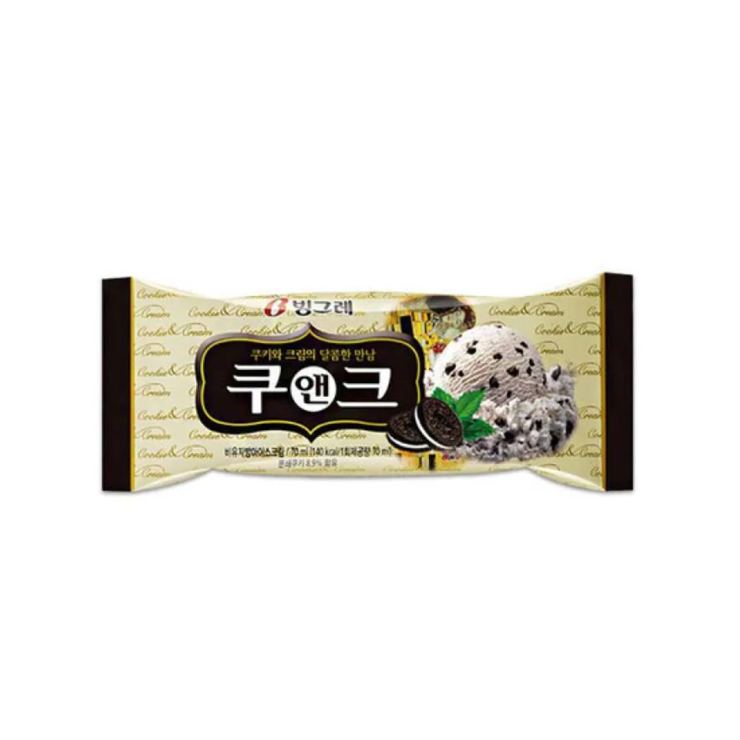 Binggrae - Cookie & Cream Flavored Ice Bar 70 Ml (40/Carton) – Tasty ...