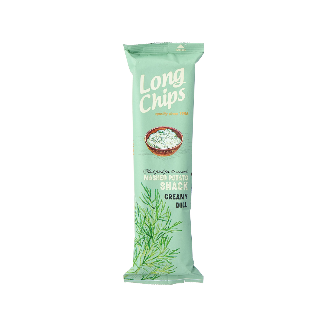 Long Chips - Potato Snack Creamy Dill 75Gr (20/carton) – Tasty Snack ...