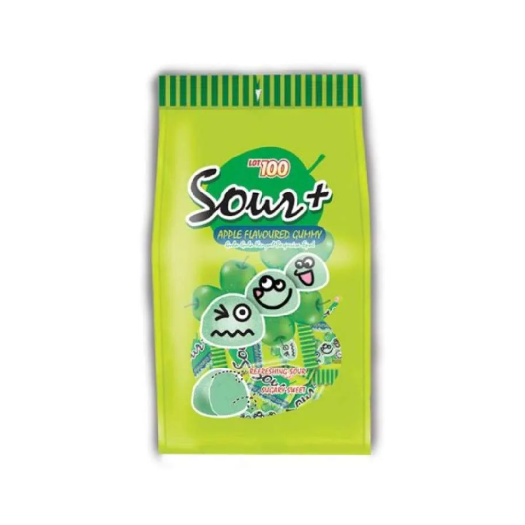 Lot 100 - Sour Plus Gummy Apple 100Gr (24/Carton) – Tasty Snack Indonesia
