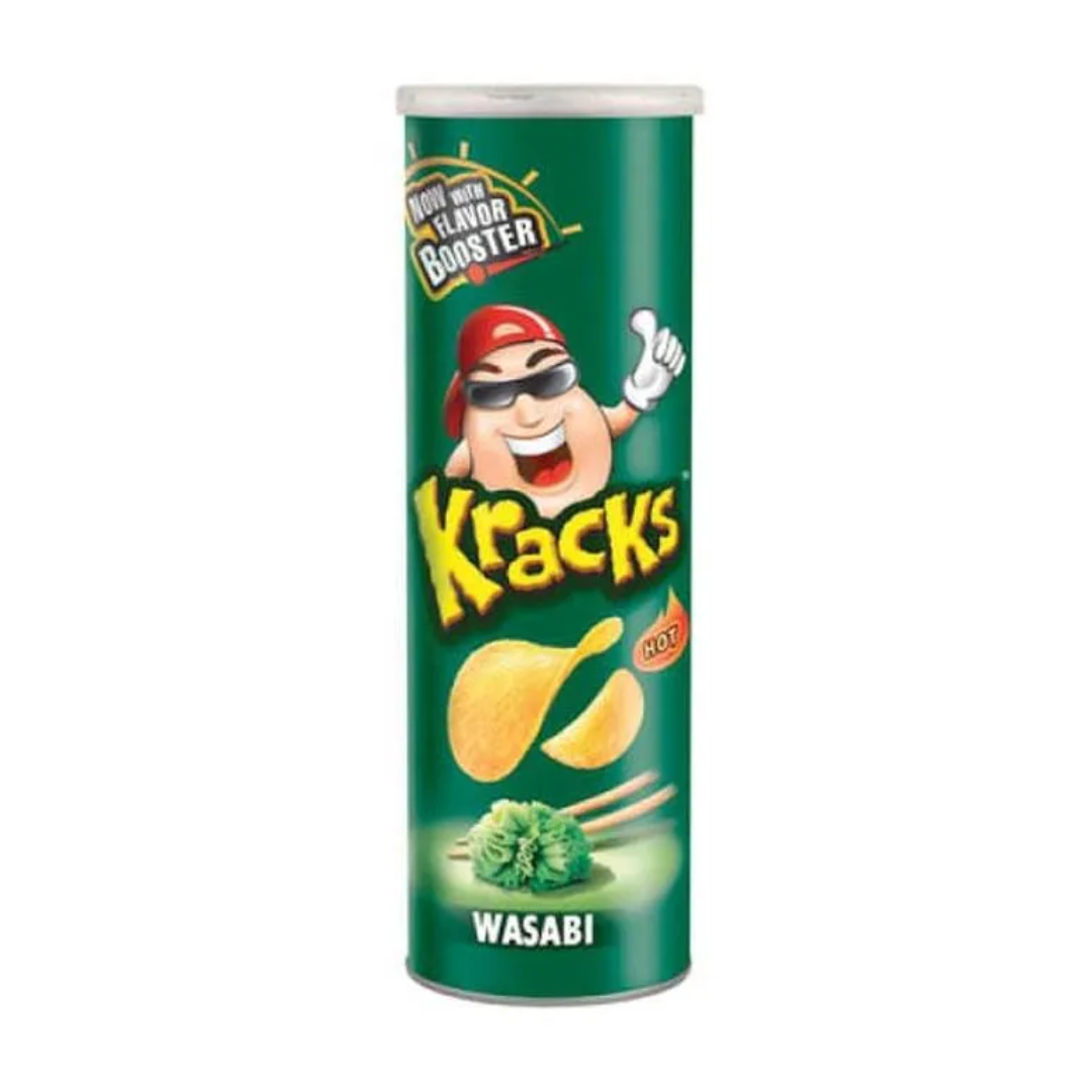 Kracks - Potato Crisps Wasabi 160Gr (14/Carton) – Tasty Snack Indonesia