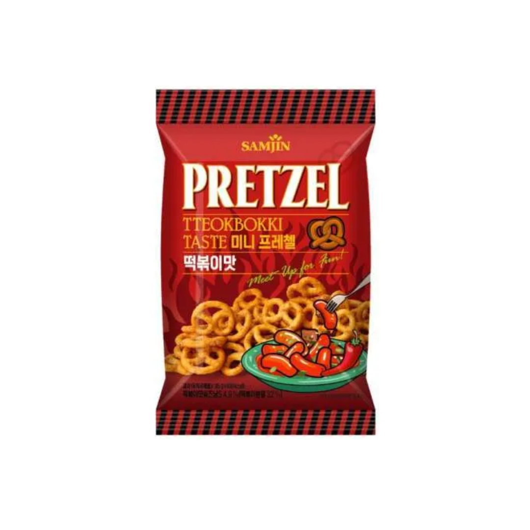 Samjin - Pretzel Tteokbokki 85Gr (24/carton) – Tasty Snack Indonesia