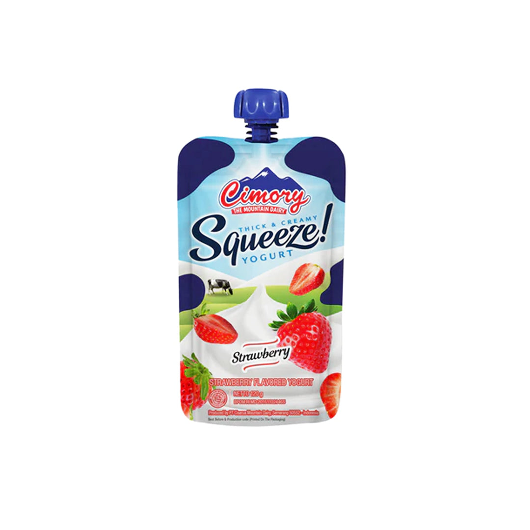 Cimory - Yogurt Squeeze Strawberry 120Ml (24/Carton) – Tasty Snack Indonesia