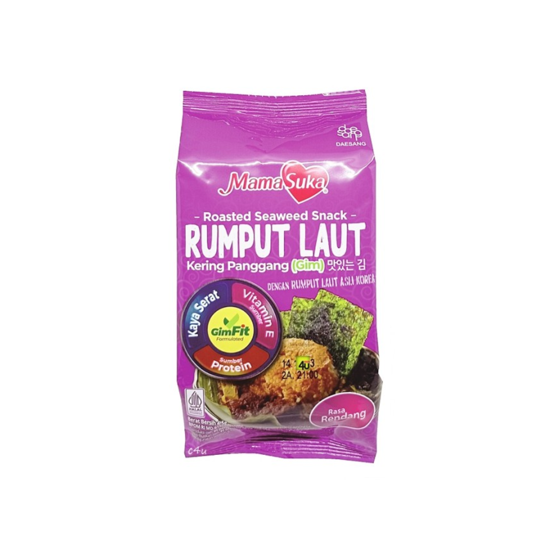 Mamasuka - Rumput Laut Panggang (Nori) Rendang 4.5Gr (40/Carton ...