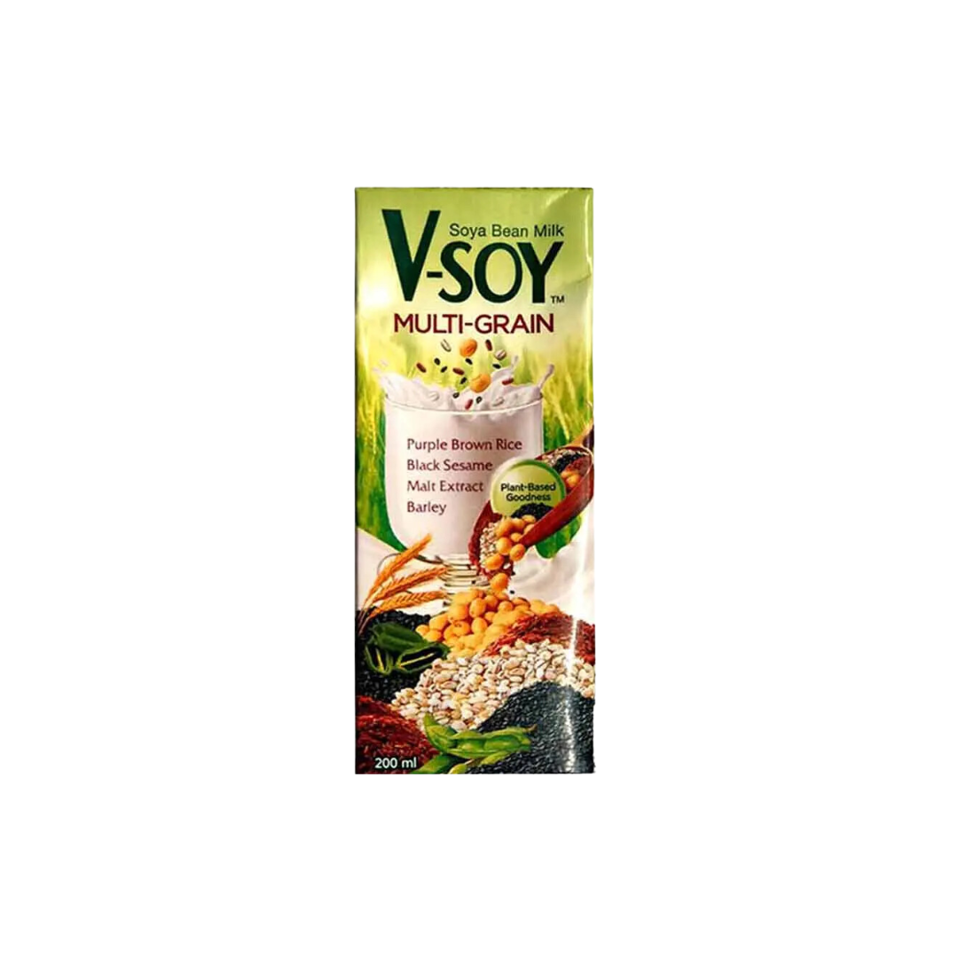 V-Soy - Multi Grain Soy Milk UHT 200Ml (48/Carton) – Tasty Snack Indonesia