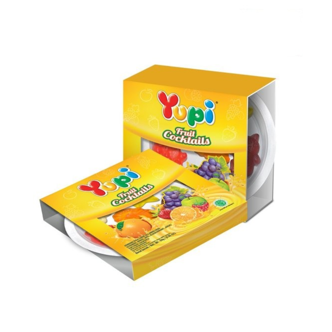 Yupi - Candy Gummy Fruit Cocktail Pck 24Gr (24/Carton) – Tasty Snack ...