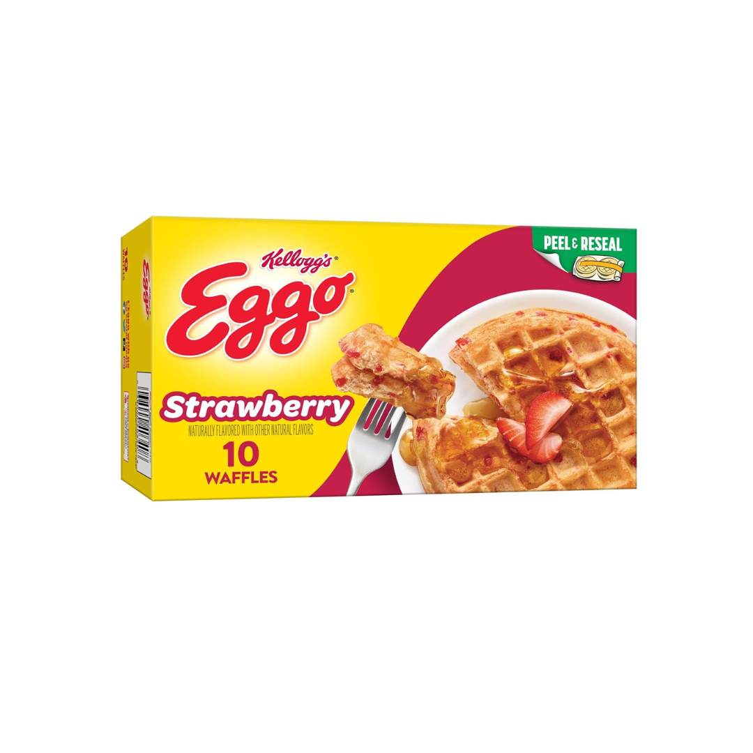 Kelloggs - Eggo Waffle Strawberry 12.3Oz (8/Carton) – Tasty Snack Indonesia
