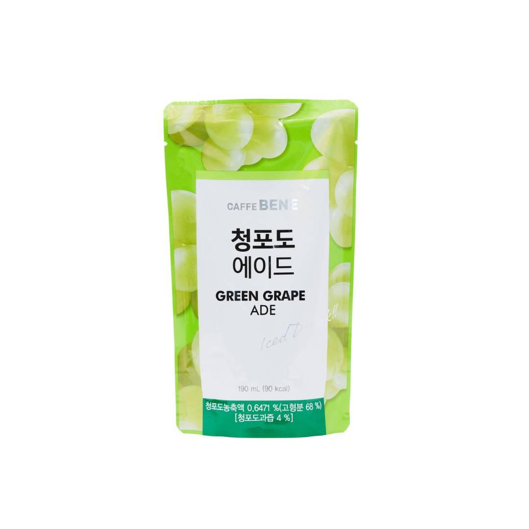 Caffebene - Green Grape Ade 190Ml (30/Carton) – Tasty Snack Indonesia