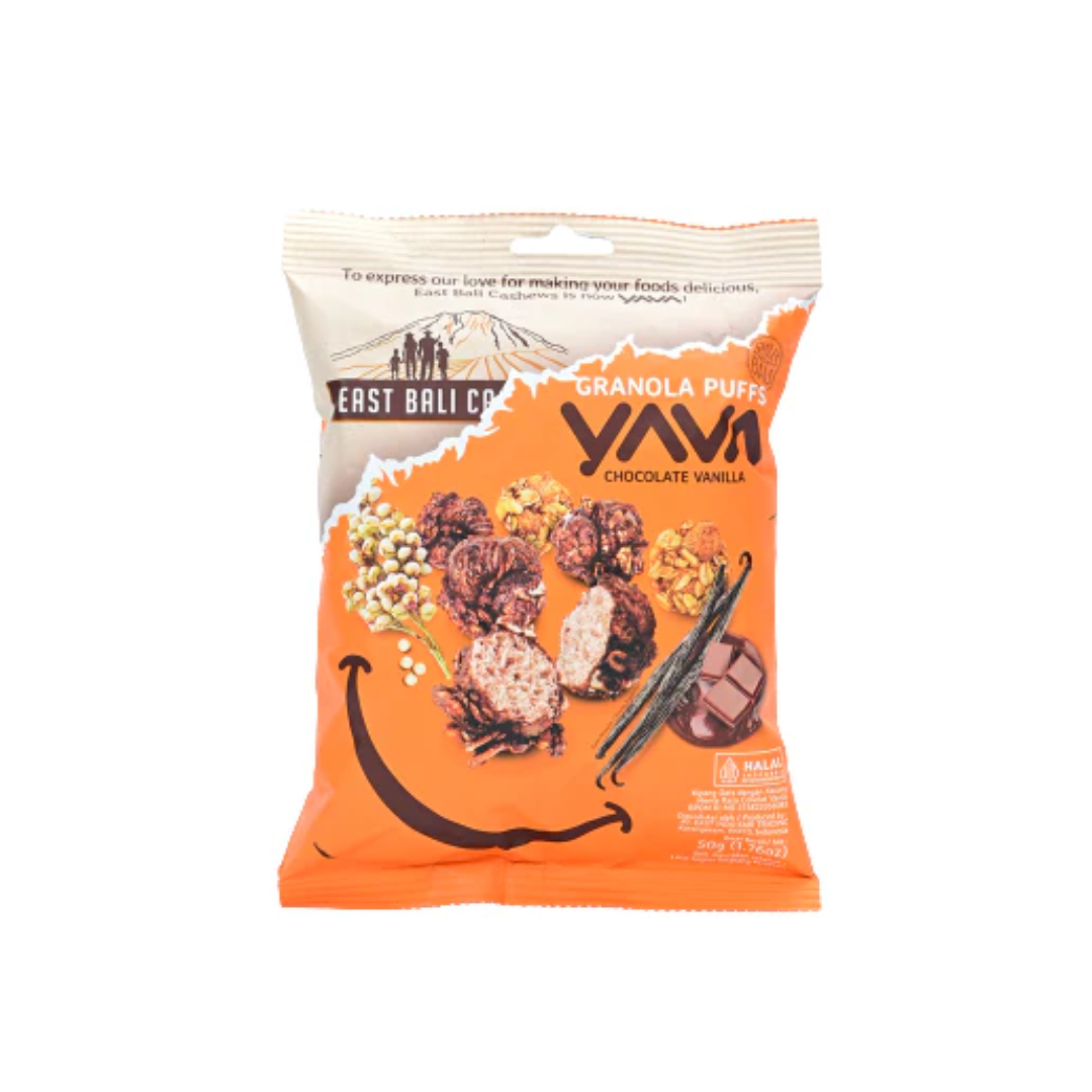 Yava - Granola Puffs Chocolate Vanilla 50Gr (12/Carton) – Tasty Snack ...