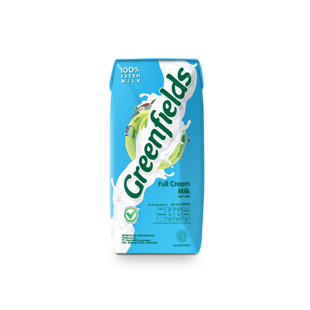 Greenfield - UHT Full Cream 200Ml (32/Carton) – Tasty Snack Indonesia