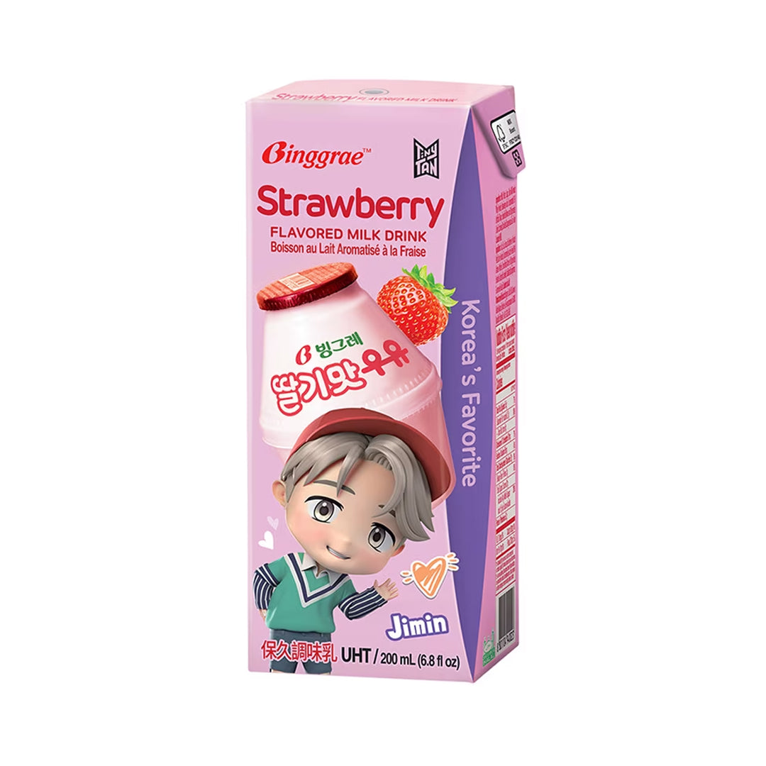 Binggrae - Strawberry Flavored Milk 200Ml (24/Carton) – Tasty Snack ...