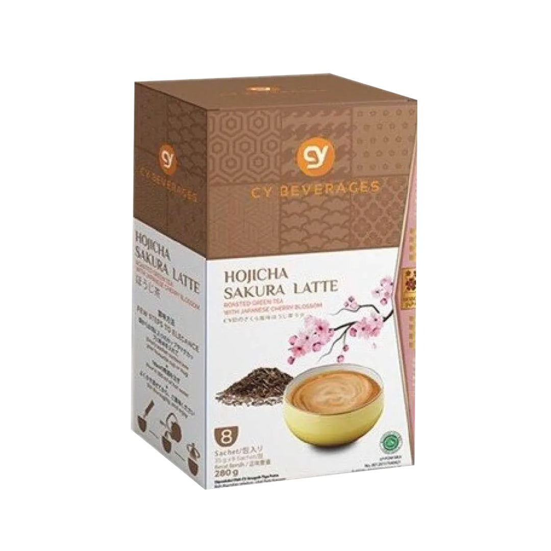 CY - Hojicha Sakura Latte 8's 280Gr (24/carton) – Tasty Snack Indonesia
